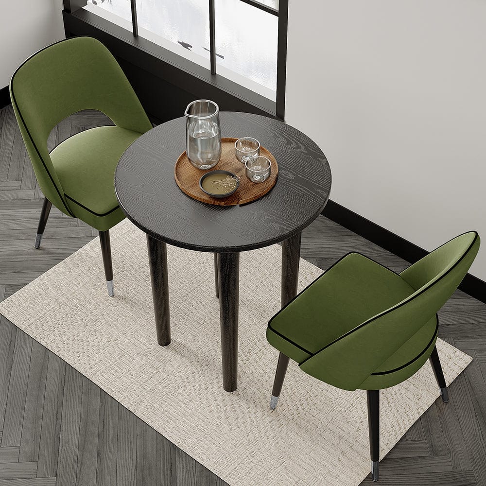 Luna Round Dining Table Set With 2-4 Seater Chairs