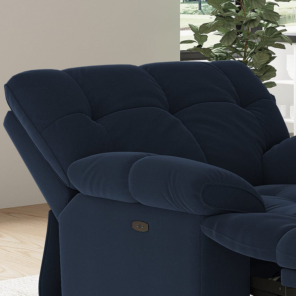 Sleek Velvet Recliner Armchair Manual Or Electric Option – Furniture Maxi