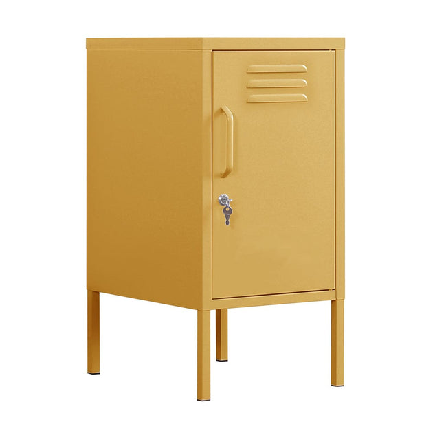 Steel Lush® Night Stand Cabinet With Adjustable Shelf And Locker