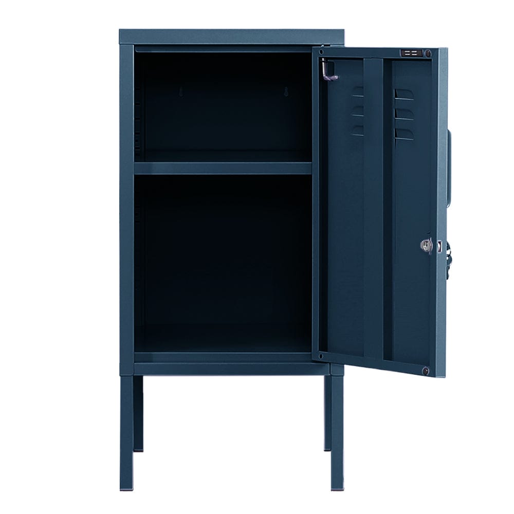 Steel Lush® Night Stand Cabinet With Adjustable Shelf And Locker