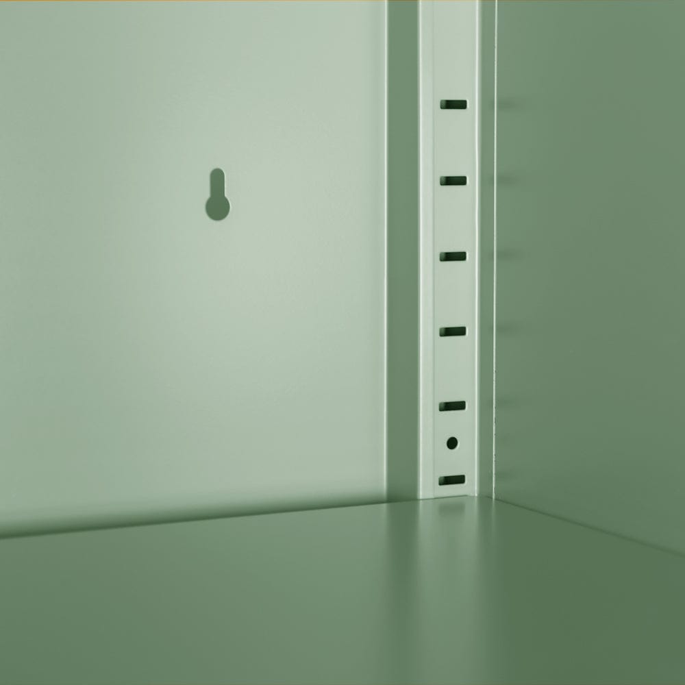 Steel Lush® Night Stand Cabinet With Adjustable Shelf And Locker